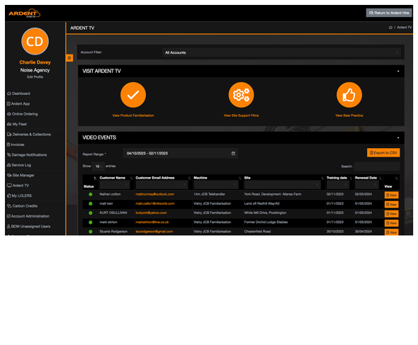 InSite | Hire Industry, Online, UK | Ardent Hire